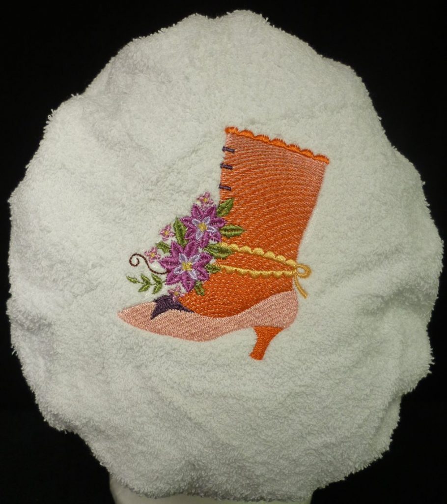 After Shower Victorian Boots Towel Caps - Sew-Ezy Australia